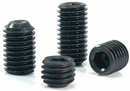 RPI SHOP Nut M5 X 5mm Allen Grub Screw,Hex Socket Set Screw-HT,Bright ...