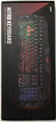 acer NKB810 Nitro Gaming Keyboard Wired USB Gaming Keyboard - acer ...