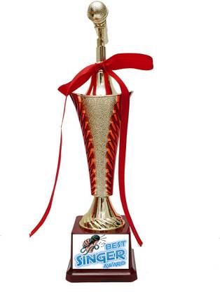 TROPHY VENTURE BEST PLAYBACK SINGER AWARDS WITH RIBBON Trophy Price in ...