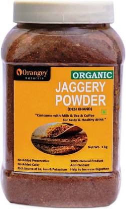 Orangey Naturals Organic Pure Jaggery Powder , Desi Khand , Country ...