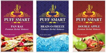Puff Smart Premium Herbal Molasses Pan Ras, Brain-o-Freeze, Double ...