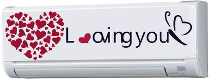 Aalam Designs 21 cm Multi Color Decorative Air conditioner Sticker - AC ...