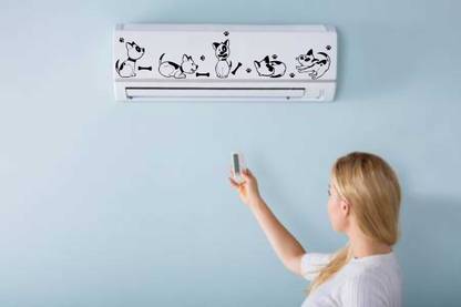 Crown Decals 20 cm Multi Color Decorative Air conditioner Sticker - AC ...