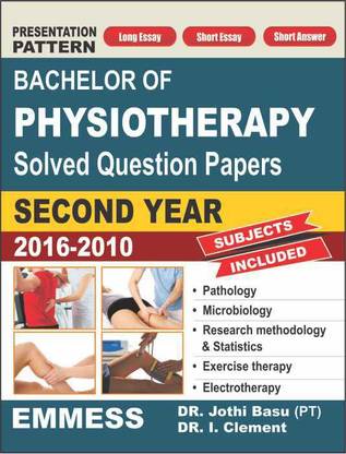 Bachelor Of Physiotherapy Solved Question Papers Second Year: Buy Bachelor Of Physiotherapy ...
