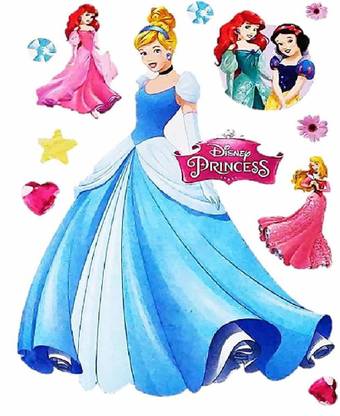 Magic of Gifts Kids Wardrobe Stickers Disney Princess Print Medium Self ...