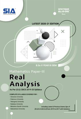 Real Analysis (Mathematics Paper-III) B.Sc II-Year III-Sem (As Per O.U CBCS 2019-20 Syllabus ...