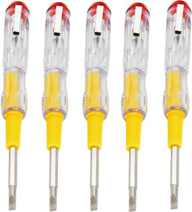 FIXKIT Electrical Voltage Line Tester Pocket Pen 100-500V with Neon ...