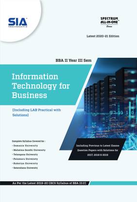 Information Technology For Business, BBA II-Year III-Sem (Including Lab ...
