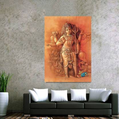 surmul Lord Shiv ji religious wall decor sticker for Living Room ...