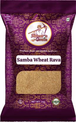 Farmers Grain Premium Samba Wheat Rava (1 kg) Price in India - Buy ...