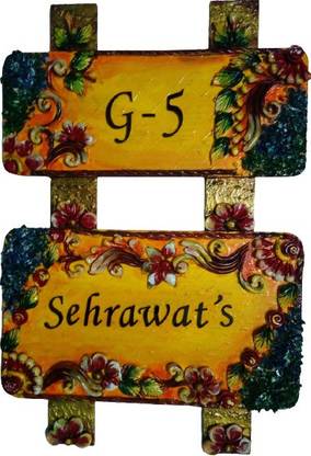 Newly Handicraft Wooden double patti Name Plate Price in India - Buy ...