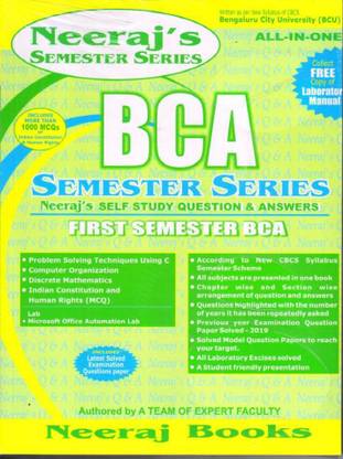 Bca 1st Sem - All In One- Bangalore University- As Per New Syllabus ...