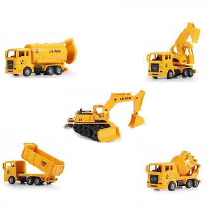 SEREBRUM Mini construction vehicle toys set for kids-set of 5 ...