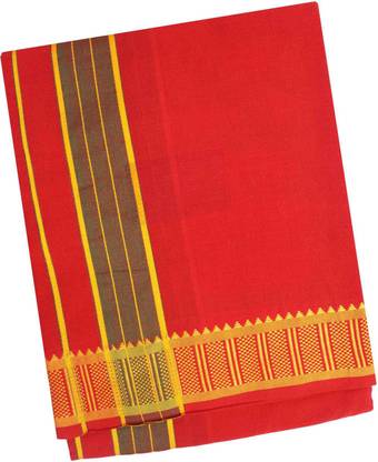CottonZone Solid Red Lungi Price in India - Buy CottonZone Solid Red ...