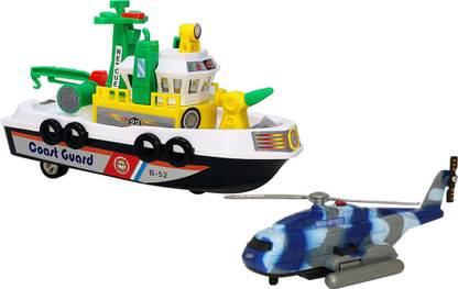 Gift Box Indian Automobile Coast Guard Boat Toy + IAF Toys For Children ...