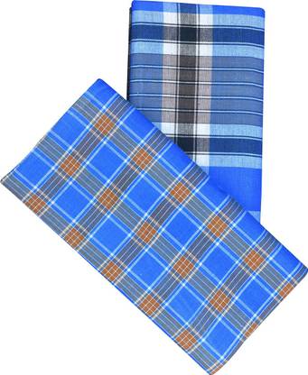 RETRO Checkered Blue Lungi Price in India - Buy RETRO Checkered Blue ...