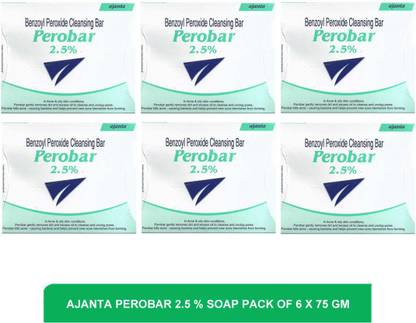 PEROBAR 2.5% - dirt removal soap(pack of 6)75g - Price in India, Buy ...