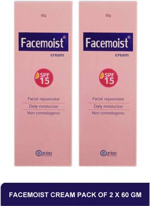 FACEMOIST cream - face moisturizer for dry skin(pack of 2)60g - Price ...
