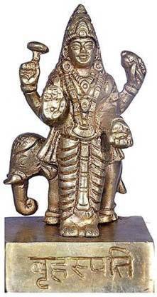 The Thaath Brihaspati Graha, Brihaspati dev Jupiter Planet Brass Idol ...