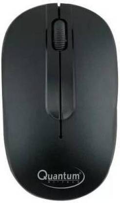 QUANTUM Wireless Optical Mouse (2.4GHz Wireless, Black) Wireless ...