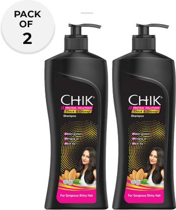 Chik Thick & Glossy Black Shampoo, 340ml (Pack of 2) - Price in India ...