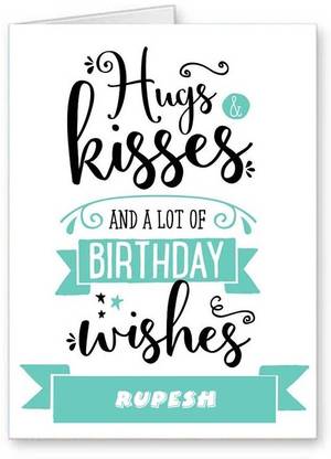 Midas Craft Happy Birthday Rupesh ….06 Bithday Message Greeting Card ...