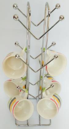 Ekkum Cup Holder Stand V Shaped Cup Stand for 12 Cups Cup Kitchen Rack ...