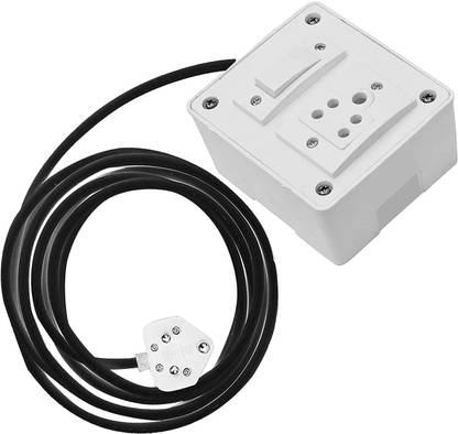 Hopedwell 10 Meter 6 Amp Multi Outlet Extension Board Box with 1 mm 3 ...