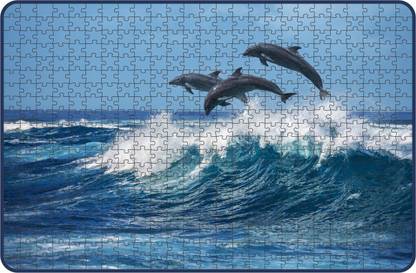 Webby Three Beautiful Dolphins Jigsaw Puzzle, 500 pieces - Three ...