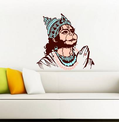 Decals Stock Colorful Hanuman Medium Self Adhesive Sticker Price in ...