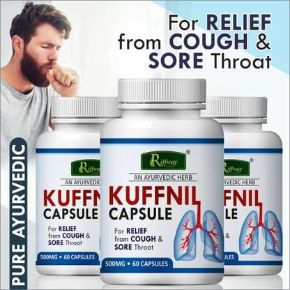 Riffway Kuffnil Herbal Pills For Provides Relief from Cough & Sore ...