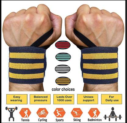 SanR Wrist Wrap With Thumb Loops yellow colour Wrist Support - Buy SanR ...