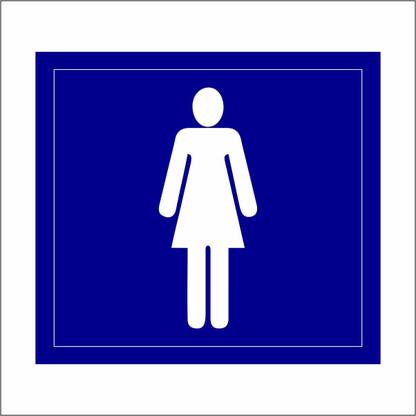 madhusigns MADHU - Ladies Sign board in 3mm thick foam sheet (12" X 8 ...