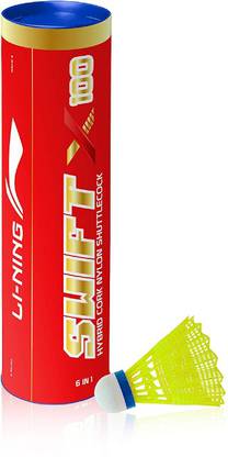 LI-NING Swift X 100 (6 in 1) Nylon Shuttle - Yellow - Buy LI-NING Swift ...