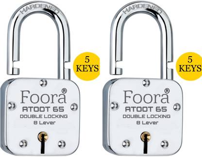 Foora Lock and key door lock for home atoot 65, 8lever Padlock PK2 for gate door Lock - Buy ...