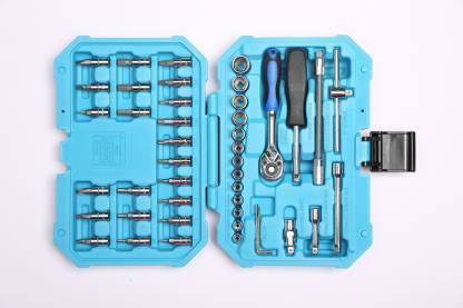 TAPARIA SA 46 SOCKET SET - 6.3mm (1/4) SQUARE DRIVE | 46Pcs Socket Set ...