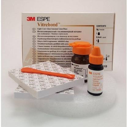 3M Vitrebond Light Cure Glass Ionomer (GIC) Liner/Base Intro Kit Teeth ...