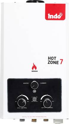 Indo 7 L Gas Water Geyser (HOT ZONE 7, White) Price in India - Buy Indo ...