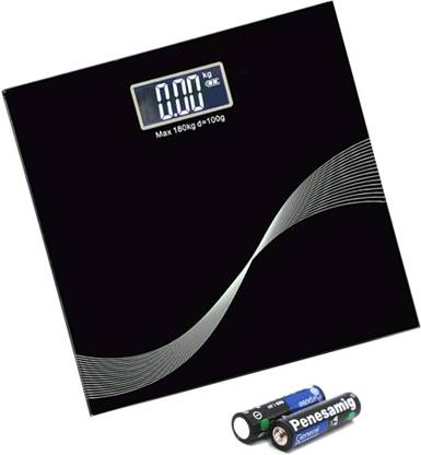 GFFBB Personal Digital Weight Machine With Large LCD Display and 4 ...