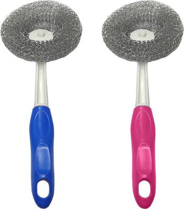 Shashi-Sun Refillable Scrub Ball Brush With Plastic Kitchen Cleaning ...