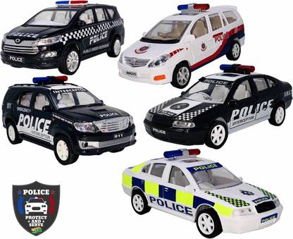 Wishmaster Pack Of 5 Police Crysta + Innova + Fortuner + Scoda Police ...