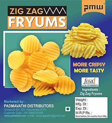 PMW Grade A Quality - Potato Chip Shaped Fryums Chips Price in India ...