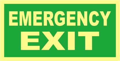 madhusigns Emergency Exit Emergency Sign Price in India - Buy ...