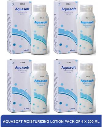 AQUASOFT Moisturizing Lotion - best lotion for dry skin(pack of 4)200ml ...