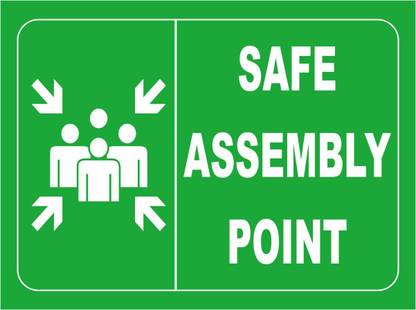 madhusigns Safe Assembly Point Emergency Sign Price in India - Buy ...