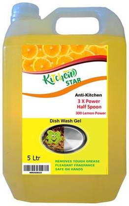 KitchenStarGel Dishwash Gel Monthly Bachat Family Pack 5 Ltr Dish ...