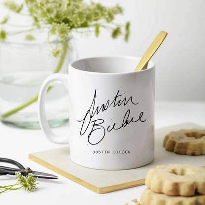 JAIPURART Justin Bieber Signature/Aotograph Ceramic Coffee Mug Price in ...