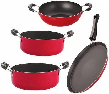 NIRLON Non-Stick Coated Cookware Set Price in India - Buy NIRLON Non ...