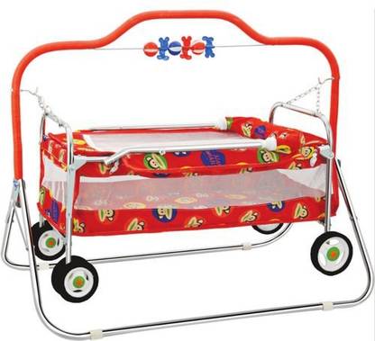 Style STAINLESS STEEL JHULA FOR NEWBORN BABY WITH MOSQUITO NET AND ...