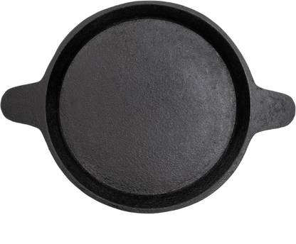 Bhagya Cast Iron Fish fry 8 inches Fry Pan 20 cm diameter 1 L capacity ...